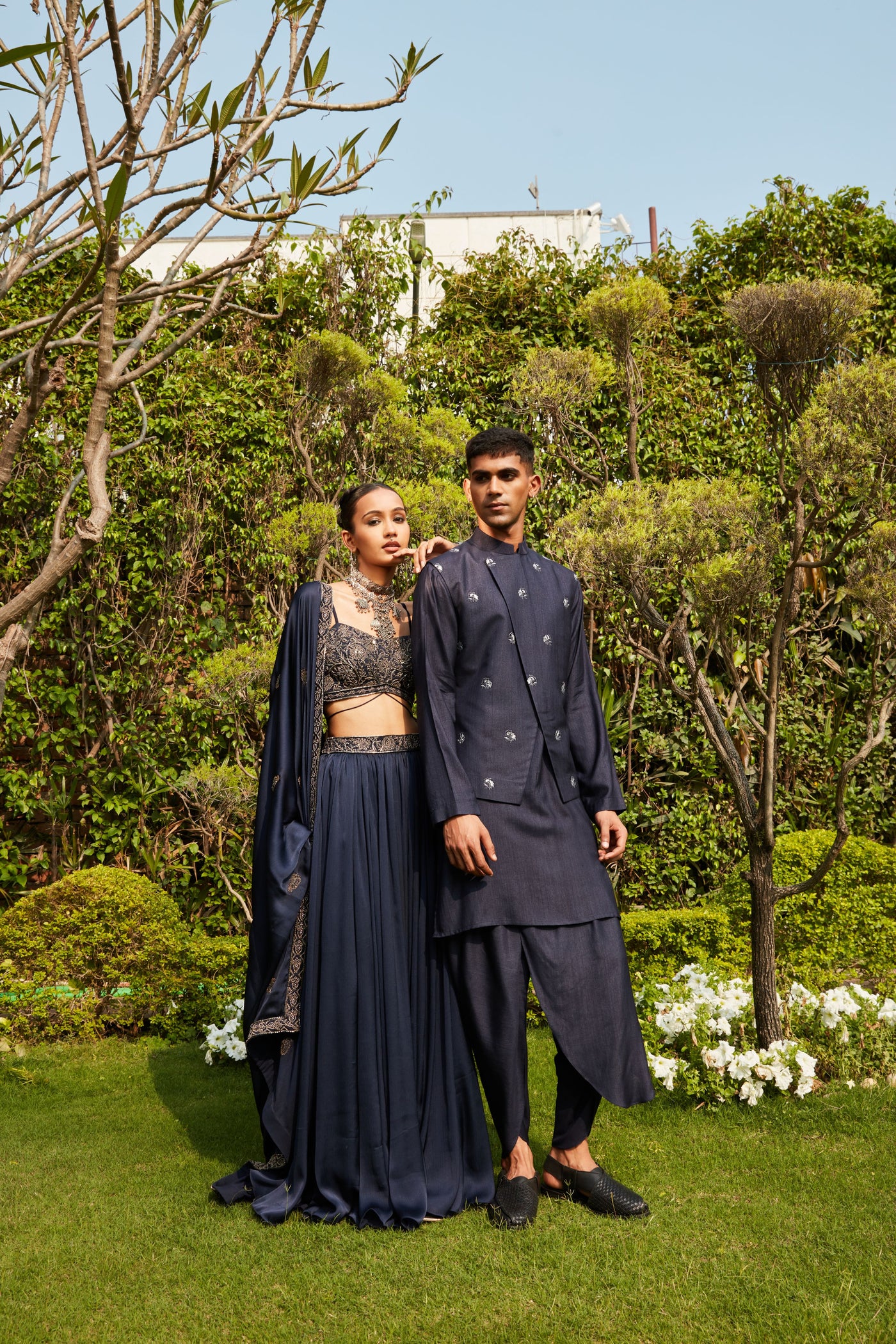 Aida & Rahim- Navy Blue Sets – Bohame